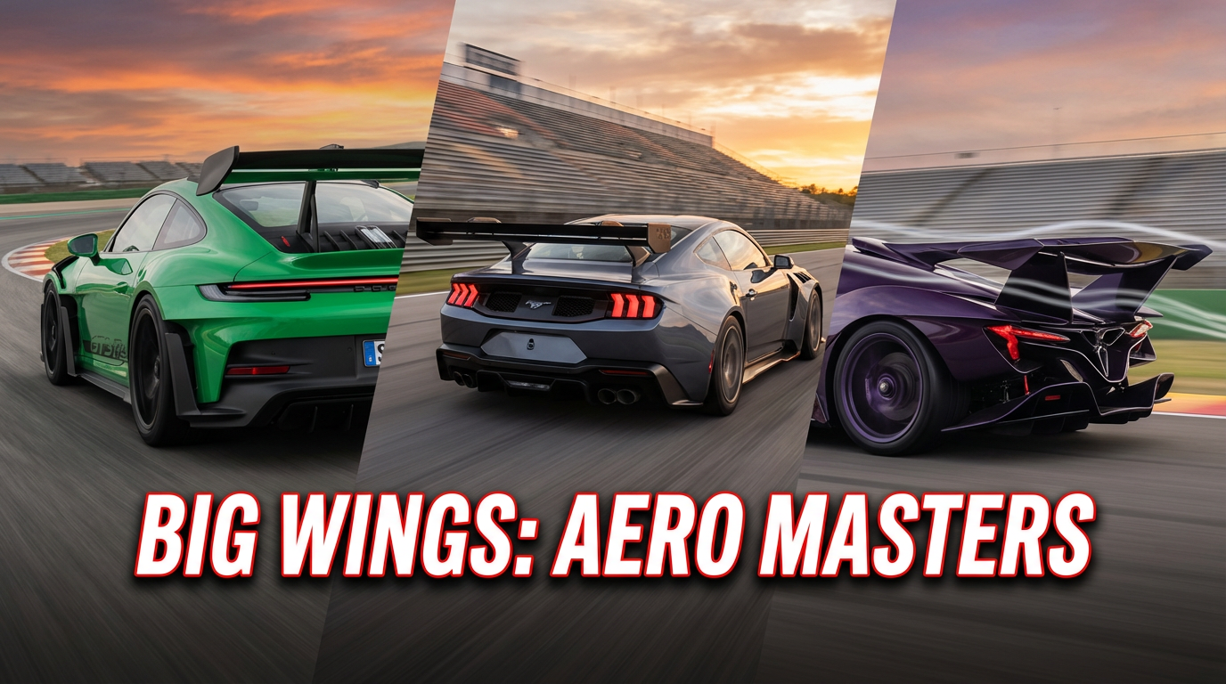 16 Modern Cars with Insanely Big Wings