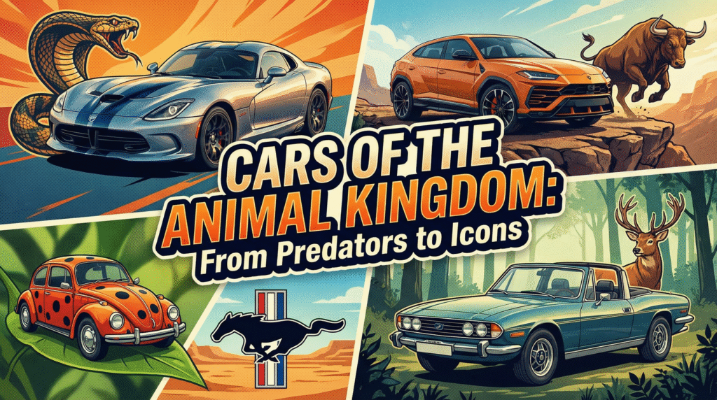 15 Iconic Cars That Borrowed Their Names from the Animal Kingdom